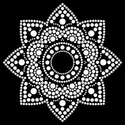 Dot Painting Mandala Vector Images (over 1,000)