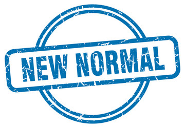 New normal stamp label round grunge Royalty Free Vector