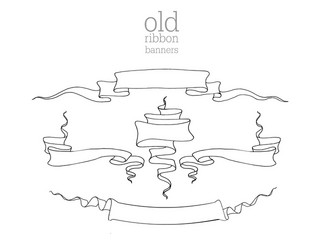 Old banners Royalty Free Vector Image - VectorStock