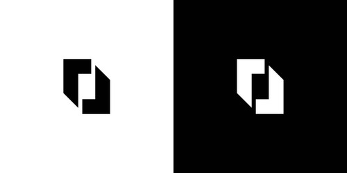 Modern and strong letter o initials logo design Vector Image