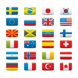 Collection of National Flags Royalty Free Vector Image