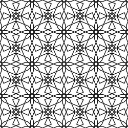 Mashrabiya arabesque arabic cnc seamless pattern Vector Image