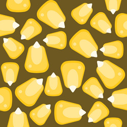Candy corn seamless pattern for halloween Vector Image