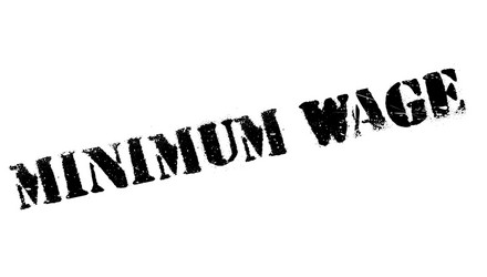 Minimum wage rubber stamp Royalty Free Vector Image