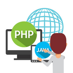 Software development Royalty Free Vector Image