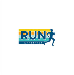Creative wordmark logo r for run Royalty Free Vector Image