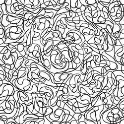 Simple seamless pattern with curly lines Vector Image