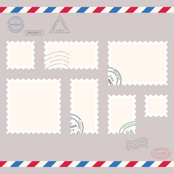 Old blank postcard Royalty Free Vector Image - VectorStock