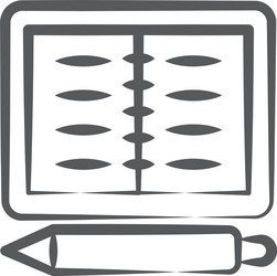 Book writing Royalty Free Vector Image - VectorStock