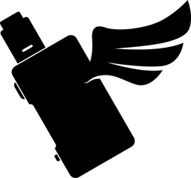 Angel wing vape vaporizer electric cigarette Vector Image