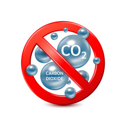 Carbon dioxide co2 molecule Royalty Free Vector Image