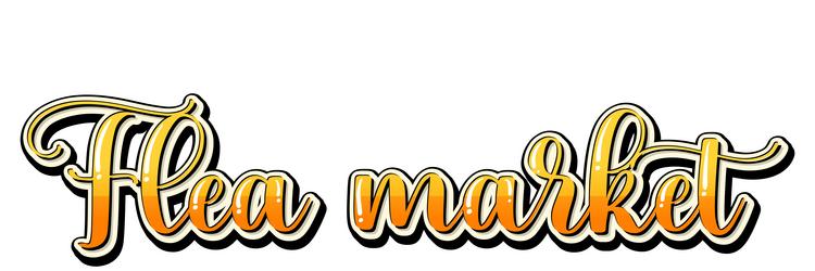 Farmers market typography design Royalty Free Vector Image