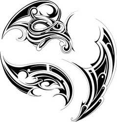 Intricate Polynesian Tribal Tattoo Royalty Free Vector Image