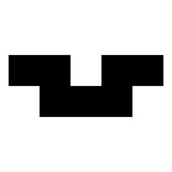 Pit with square hole ground dimple icon black Vector Image