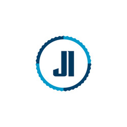 Initial letter logo ij template design Royalty Free Vector
