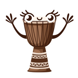 Traditional african music drum instrument Vector Image