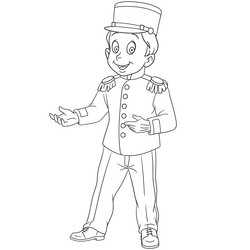 Cute cartoon porter Royalty Free Vector Image - VectorStock