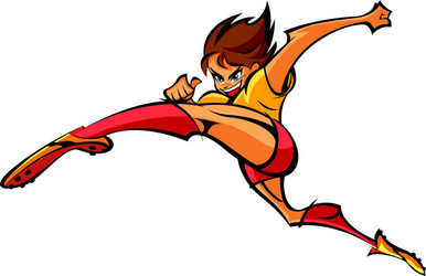 Side view of boy jumping Royalty Free Vector Image