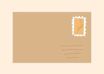 Cute envelope concept Royalty Free Vector Image