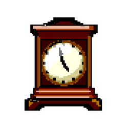 Watch clock vintage game pixel art Royalty Free Vector Image