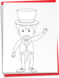 Border Template with Magician Vector Images (60)