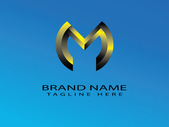 M power logo Royalty Free Vector Image - VectorStock