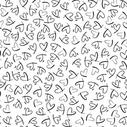Seamless pattern with small hearts Royalty Free Vector Image