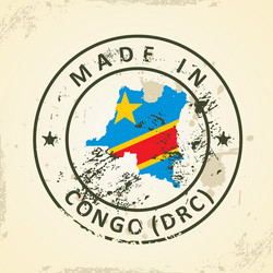 Map of democratic republic the congo Royalty Free Vector