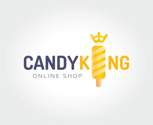 Candy logo template Royalty Free Vector Image - VectorStock