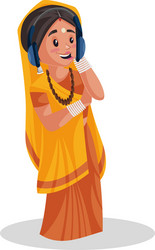 Priestess cartoon character Royalty Free Vector Image