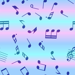 Seamless music notes pattern Royalty Free Vector Image
