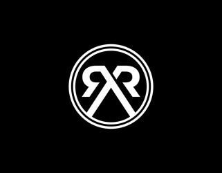 Initials sa logo monogram with simple circle line Vector Image