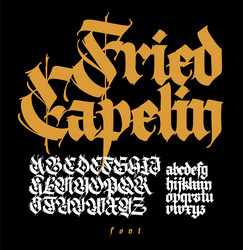 Letter t in gothic style alphabet the symbol Vector Image