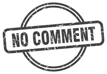 No comment stamp label round grunge Royalty Free Vector