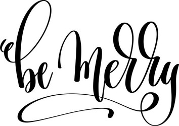 Merry christmas calligraphic lettering Royalty Free Vector