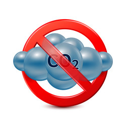 Carbon dioxide co2 molecule Royalty Free Vector Image