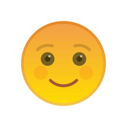 Surprised emoticon isolated on white background Vector Image