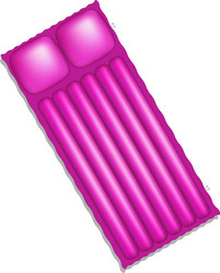 Air floating mattress pink blue set Royalty Free Vector