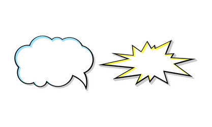 Speech bubble with text nice cartoon explosion Vector Image