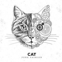 Punk Cat Vector Images (over 230)