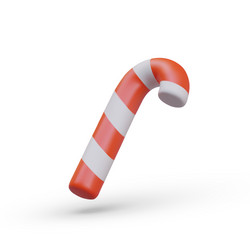 Candy cane in different positions striped Vector Image