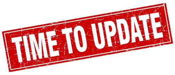 Important update rubber stamp Royalty Free Vector Image