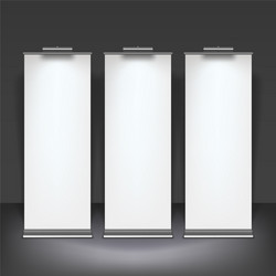 Blank Pull Up Banner Vector Images (over 180)