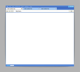 Opened browser window template Royalty Free Vector Image