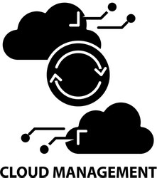 Management information system icon black Vector Image