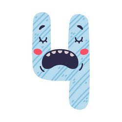 Number 4 Cartoon Vector Images (over 3,200)