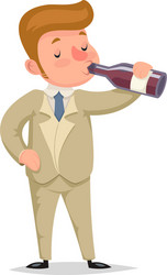 Concept of alcoholism Royalty Free Vector Image