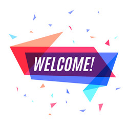 Welcome and goodbye banner Royalty Free Vector Image