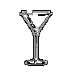 Bartender cocktail shaker game pixel art Vector Image