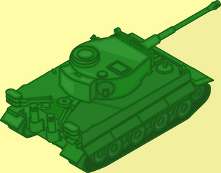 Isometric main battle tank the t-90 is a third Vector Image